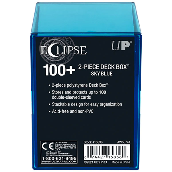 Ultra-Pro: Eclipse 2-Piece Deck Box: Pacific Blue